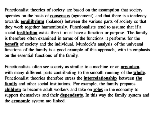 GCSE Sociology (AQA): Family | Teaching Resources