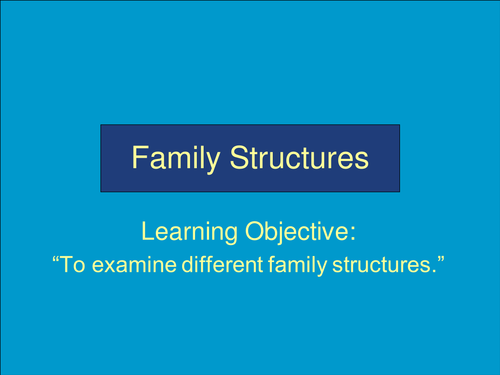 GCSE Sociology (AQA): Family | Teaching Resources