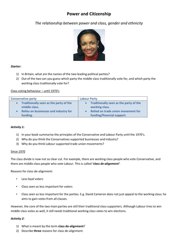 GCSE Sociology (AQA): Power (Social Stratification) | Teaching Resources