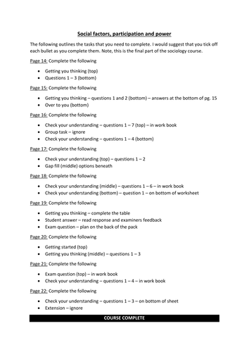 GCSE Sociology (AQA): Power (Social Stratification) | Teaching Resources