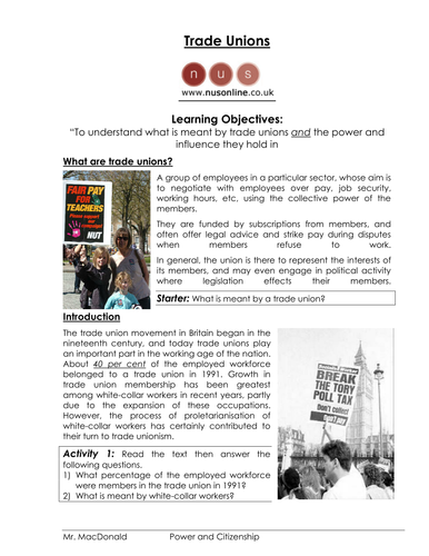GCSE Sociology (AQA): Power (Social Stratification) | Teaching Resources