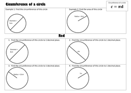 Circumference of circles including reverse Circumference | Teaching ...