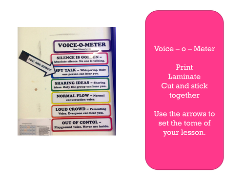 Voice O Meter - Class Volume Levels Display | Teaching Resources