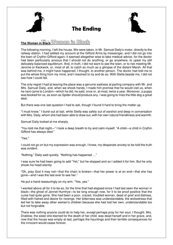 The Woman in Black: The Ending! | Teaching Resources