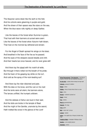 'The Destruction of Sennacherib' by Lord Byron | Teaching Resources