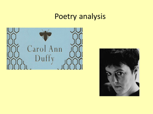 Carol Ann Duffy Poetry | Teaching Resources