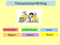 Transactional Writing | Teaching Resources