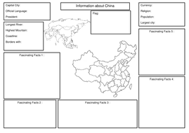 All About China - research template | Teaching Resources
