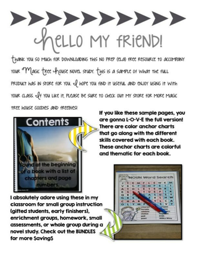 Carnival at Candlelight NO PREP (ELA) SAMPLE | Teaching Resources