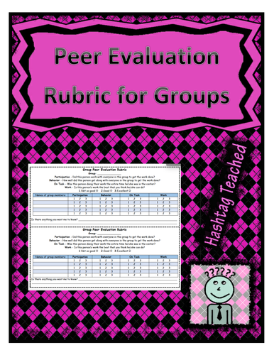 Peer Evaluation Rubric for Groups | Teaching Resources
