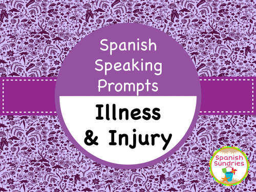 Spanish Speaking Prompts - Enfermedades y Salud | Teaching Resources