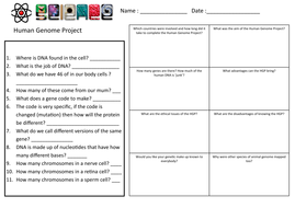 DNA & the Genome Lesson - AQA GCSE (4.6.1) B13.4) | Teaching Resources