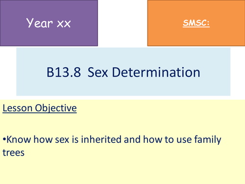 Sex Determination & Family Trees Lesson - AQA GCSE (4.6.1) (B13.8 ...