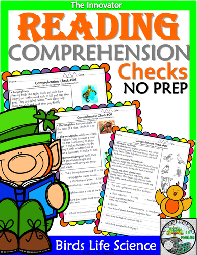 Reading Comprehension - Birds Life Science | Teaching Resources