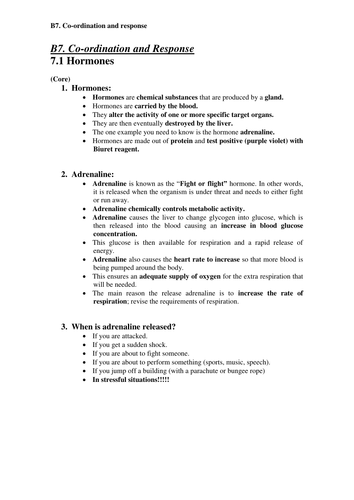 Igcse Combined Science Complete Biology Notes And Exercises