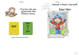 Dear Nan; Hannah's Phonics Stories, ear sound | Teaching Resources