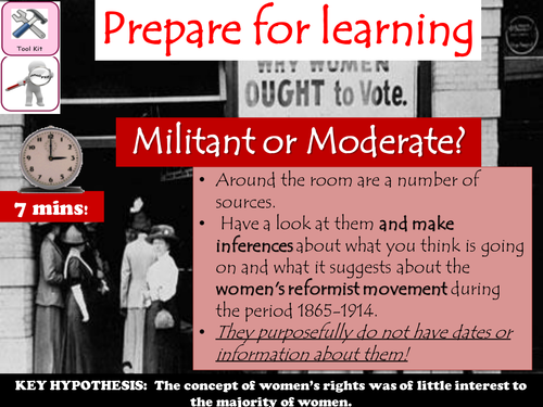 OCR Y319 Civil Rights in the USA: Women- 1865-1914 lesson 2 and 3 ...