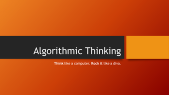 Algorithmic Thinking | Teaching Resources