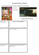 Compare and Contrast Art Worksheets by loutyler77 | Teaching Resources