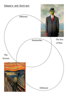 Compare and Contrast Art Worksheets by loutyler77 | Teaching Resources