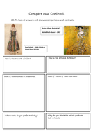 Compare and Contrast Art Worksheets | Teaching Resources