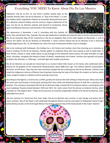 Everything You Need To Know About Dia De Los Muertos - Reading ...