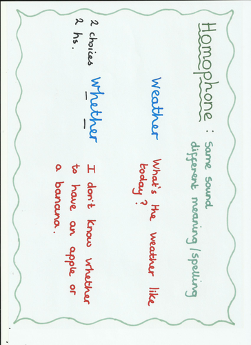 Homophone helpsheets with fun tricks for remembering! | Teaching Resources