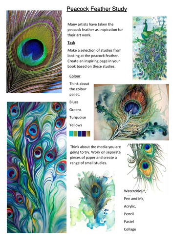 Art sketchbook inspiration and task sheets. | Teaching Resources