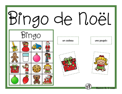 Bingo de Noël (Christmas Time Bingo) | Teaching Resources