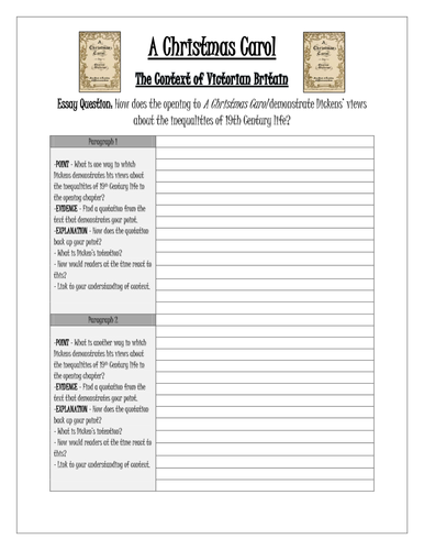 A Christmas Carol: The Context of Victorian Britain! | Teaching Resources