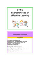 EYFS Characteristics of Effective Learning Cards by littlelearnersmail ...