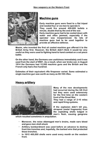 World War One | Teaching Resources