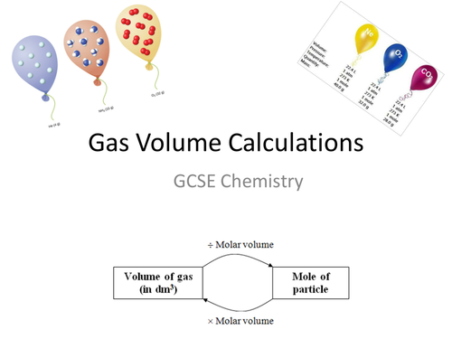 Gas Volumes and Gas Calculations Edexcel 9-1 Separate (Triple) Science ...