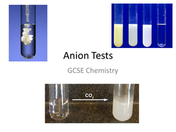 Ion Tests Anion Tests (sulfate, carbonate and halide) Edexcel 9-1 ...