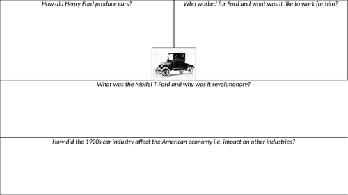 Henry Ford's Pioneering use of Mass Production | Teaching Resources