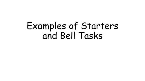 KS4 - Elizabethan England - Engaging Bell Tasks and Starter activities ...