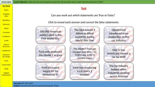1920s Boom: The Cycle of Prosperity | Teaching Resources