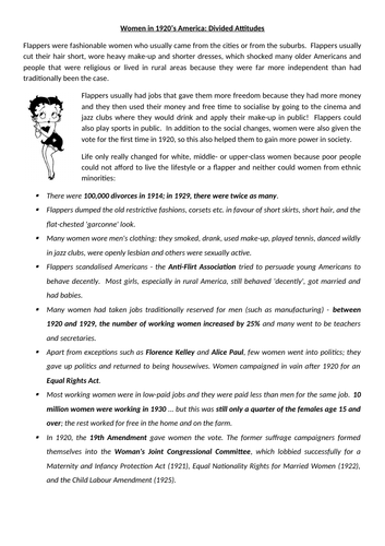 The Age of the Flapper | Teaching Resources