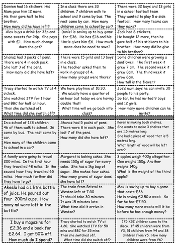 Maths RUCSAC Word Problems Lesson Year 3 | Teaching Resources Maths RUCSAC Word Problems Lesson Year 3 | Teaching Resources