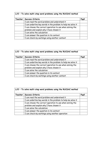 Maths RUCSAC Word Problems Lesson Year 3 | Teaching Resources Maths RUCSAC Word Problems Lesson Year 3 | Teaching Resources