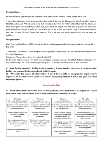 The Great Depression | Teaching Resources