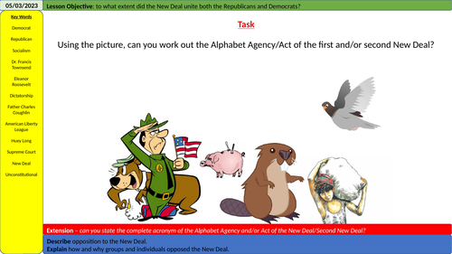 Opposition and Criticisms of The New Deal | Teaching Resources