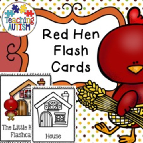 Little Red Hen Vocabulary Cards | Teaching Resources