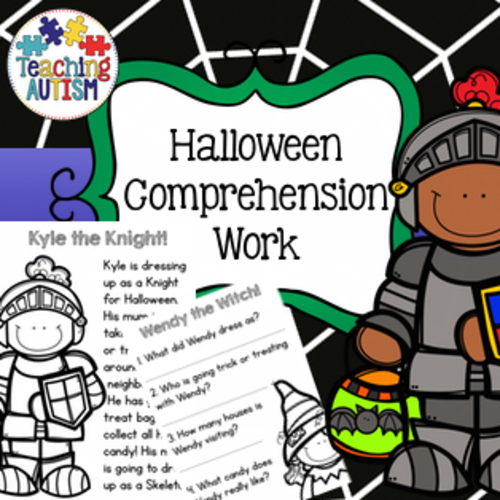 Halloween Comprehension, Literacy Activity | Teaching Resources