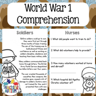 World War 1 Comprehension | Teaching Resources