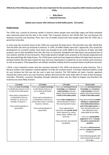 1950s American Prosperity | Teaching Resources