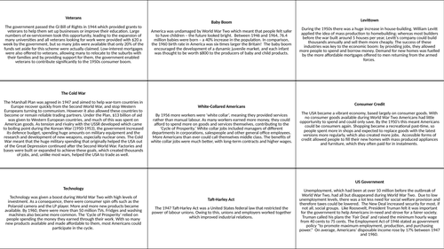 1950s American Prosperity | Teaching Resources