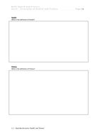 NCFE level 2 Health & Fitness Unit 1 workbook | Teaching Resources