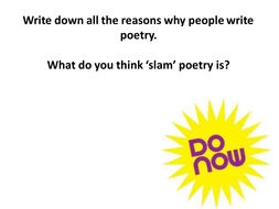 Slam Poetry: An Introduction | Teaching Resources