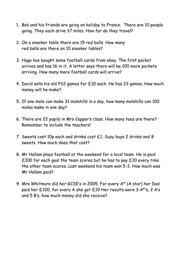 Year 3 Multiply 2 digit numbers by 10 and 100 | Teaching Resources